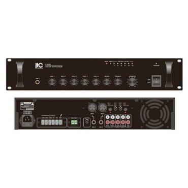 ITC T-650B Economy Public Address Mixer Amplifier, 3U Rack Mount | PA ...