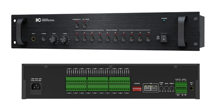 ITC T-6212(A) PA System Controller 10 Zone Paging Selector | PA System ...